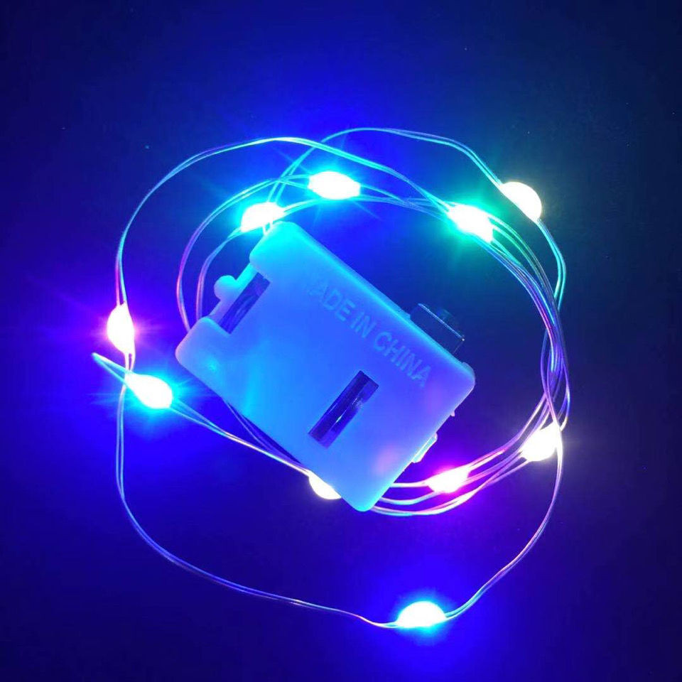 Three-speed Adjustable Flashing LED String Light Copper Wire Flower ...