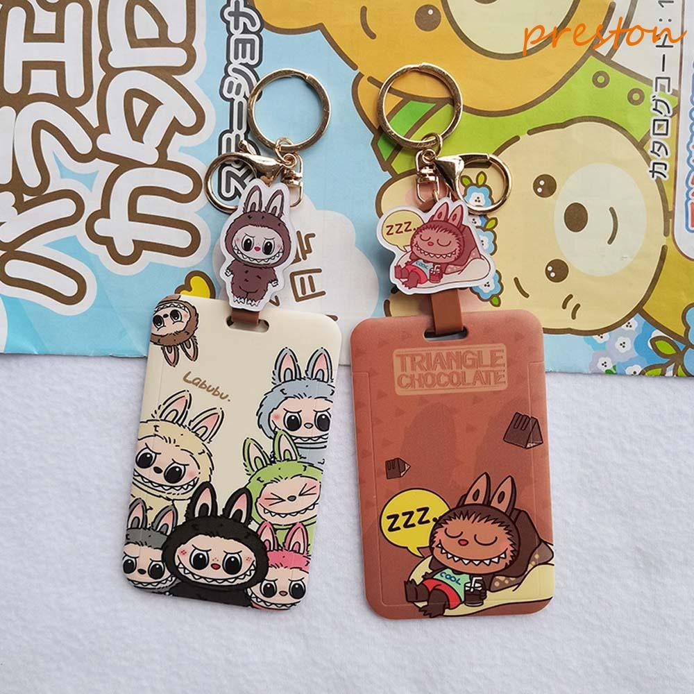 PRESTON 2 Styles Labubu Key Chain, Cartoon Retractable Buckle Labubu ...