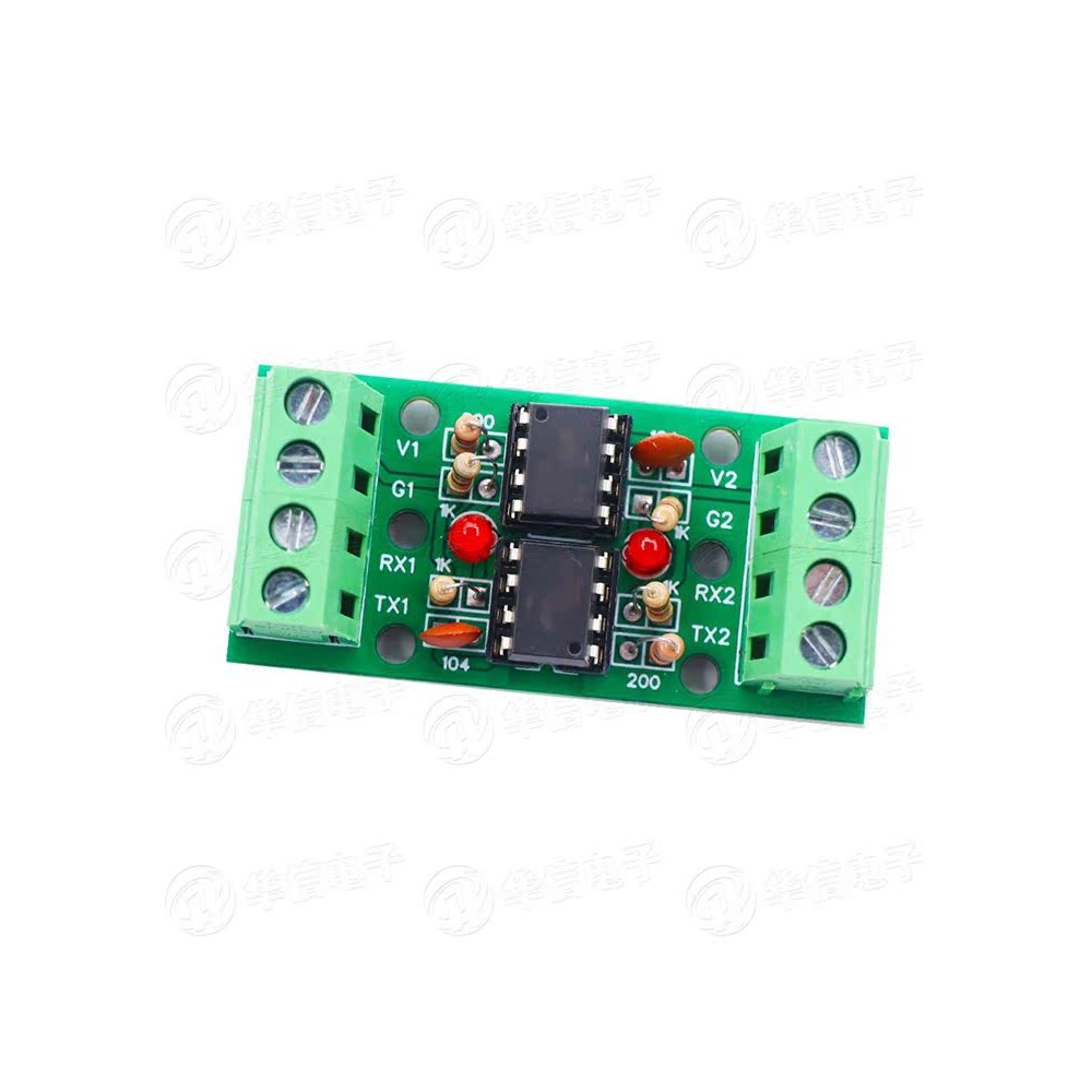 UART Serial Port Isolation Module Serial Port Optocoupler Module 6N137 ...