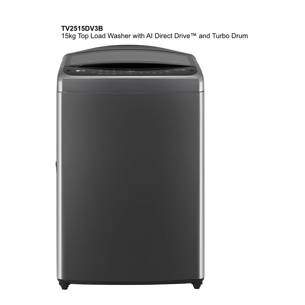 LG TV2515DV3B | 15kg Top Load Washer with AI Direct Drive™ and Turbo ...
