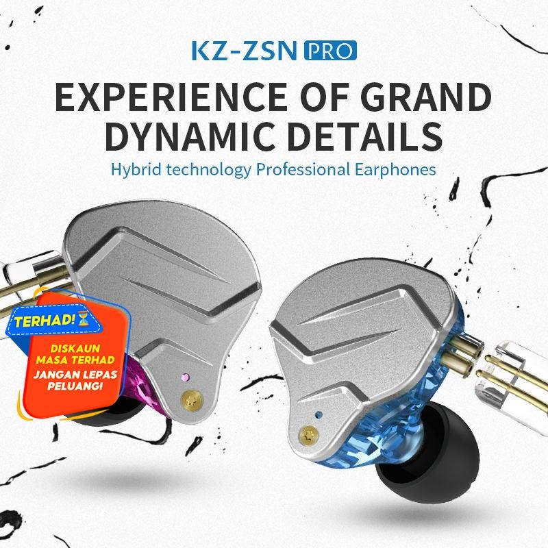 The Kz Zsn Pro Iem Boasts A Hybrid Driver and Balanced Armature for ...