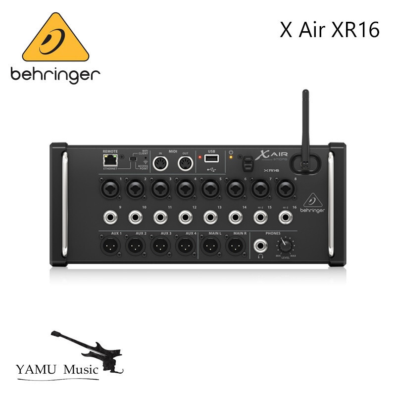 Behringer X Air XR16 16 Channel Digital Mixer with 8 Programmable Midas Preamps 8 Line Inputs ...