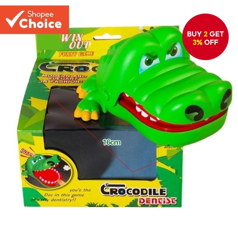 Large Crocodile Finger Biting Toy Shark Tooth Extraction Game Hand ...