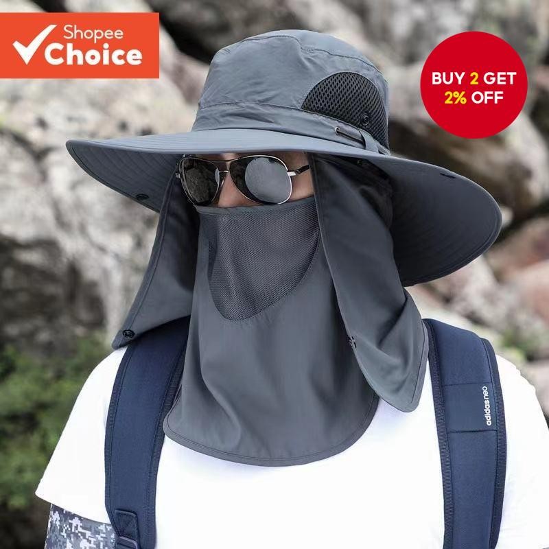 Summer Sun Hats UV Protection for Men Women Hiking Camping | Shopee ...