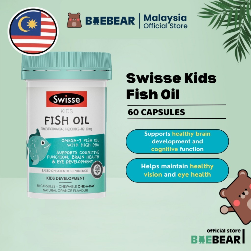 Swisse Kids Fish Oil / Bone Heath - 60 Capsules | Shopee Malaysia
