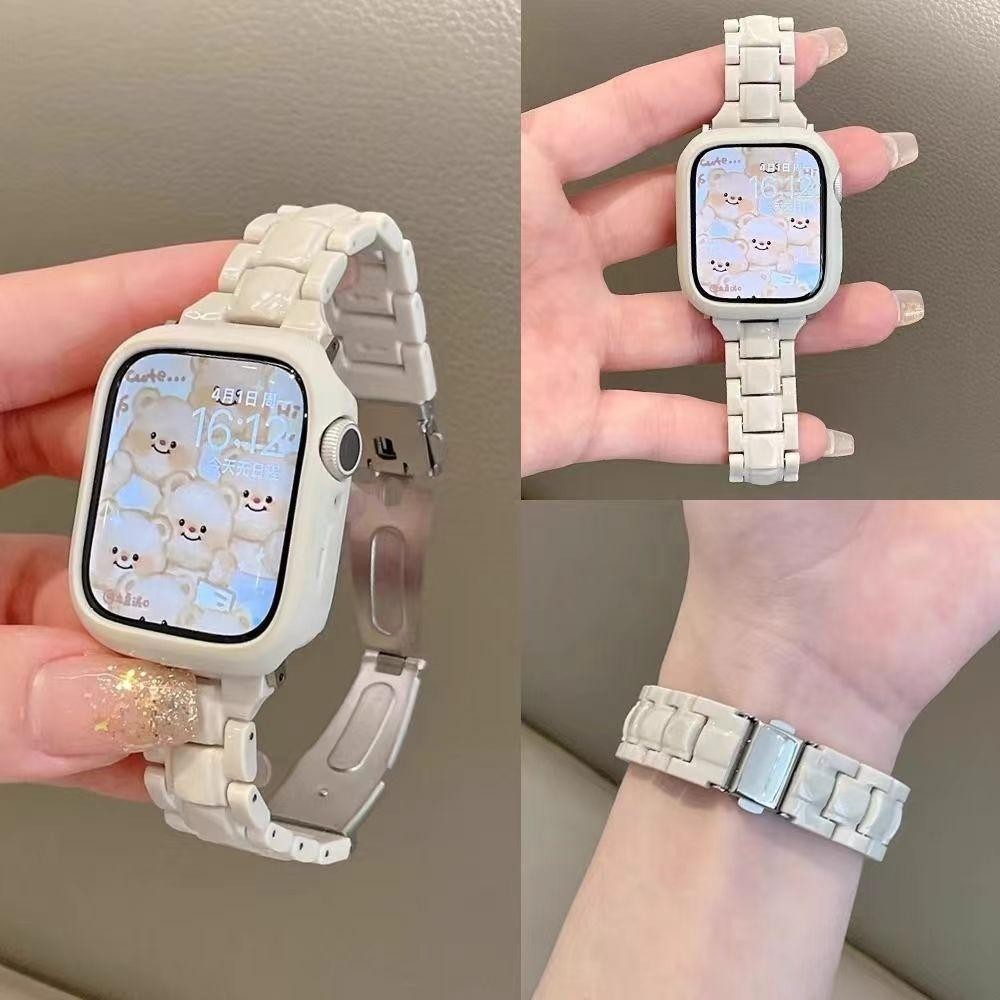 Candy Slim Plastic Strap+Case For iWatch Series 10 9 8 7 6 5 4 3 2 1 SE ...