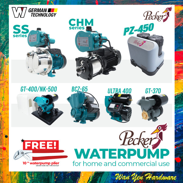 PECKER WATER PUMP - AUTOMATIC WATER PUMP / BOOSTER PUMP / SELF PRIMING ...