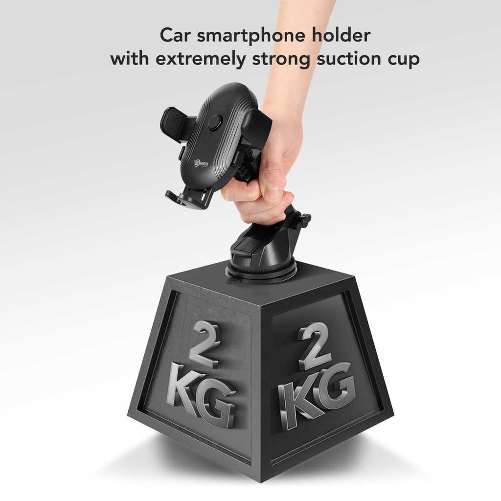 Dmes DV11 Car Phone Holder Universal Mount for iP Android Adjustable Angle Strong Suction Stable ...