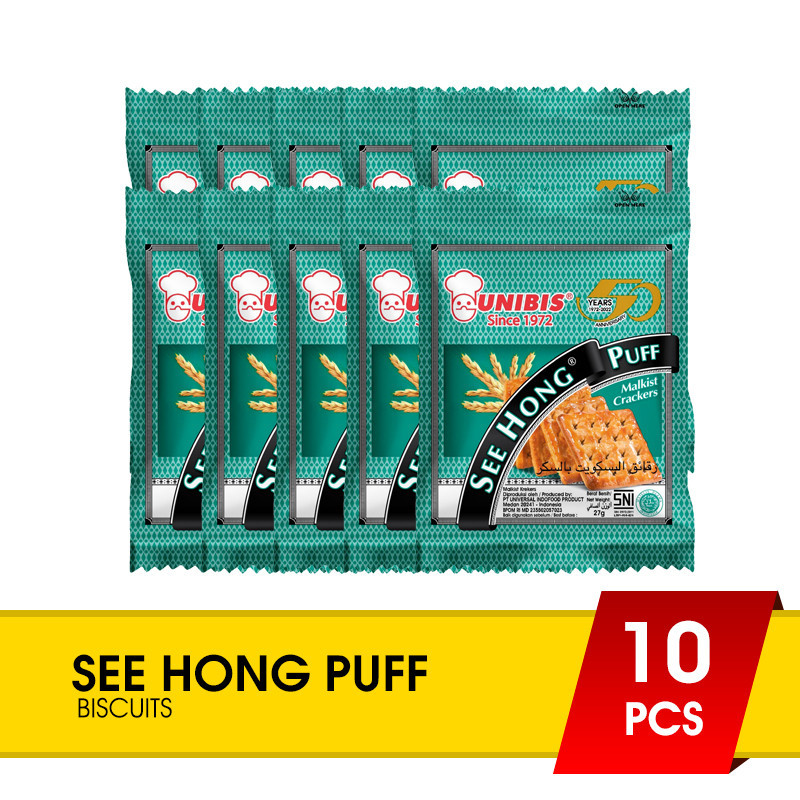 (ENTENG)UNIBIS See HONG PUFF CONTAINS 10 packs x 27 gr | Shopee Malaysia