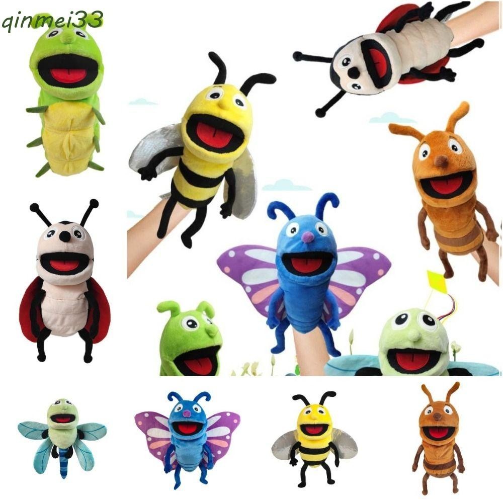 QINMEI Animal Insect Hand Puppet, Sensory Toys Plush Bees Plush ...