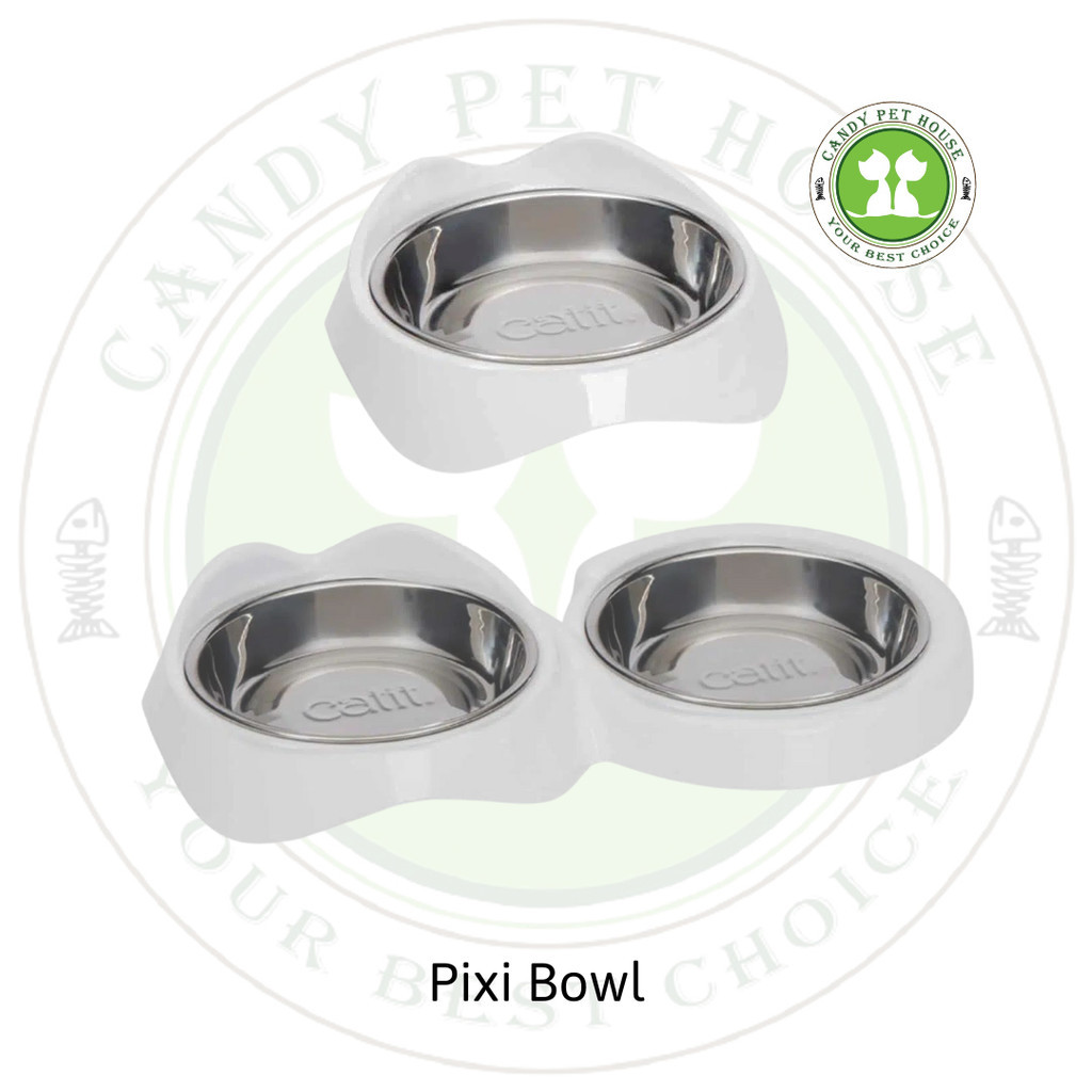 Catit Pixi Feeding Dish/ Stainless Steel Bowl /Cat Bowl/Whisker ...