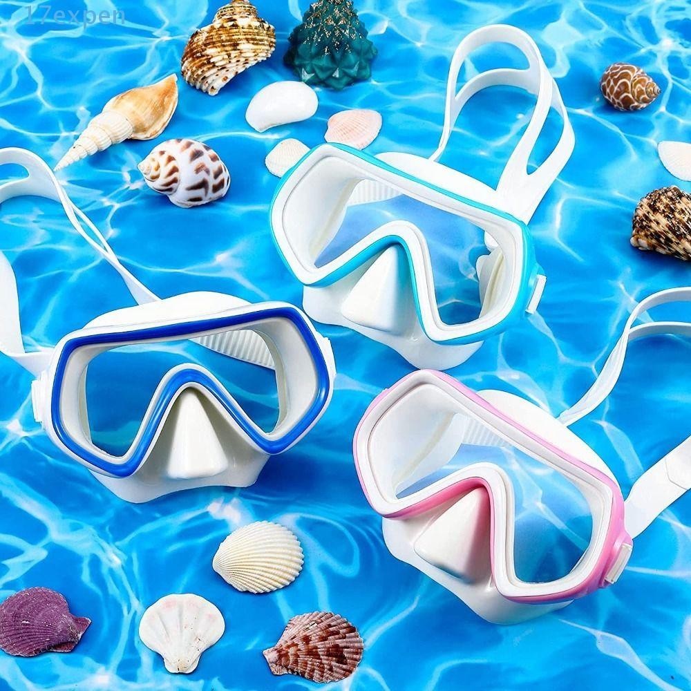 EXPEN Kids Swim Goggles, PC Glass PVC Strap Child Diving Mask, Anti ...