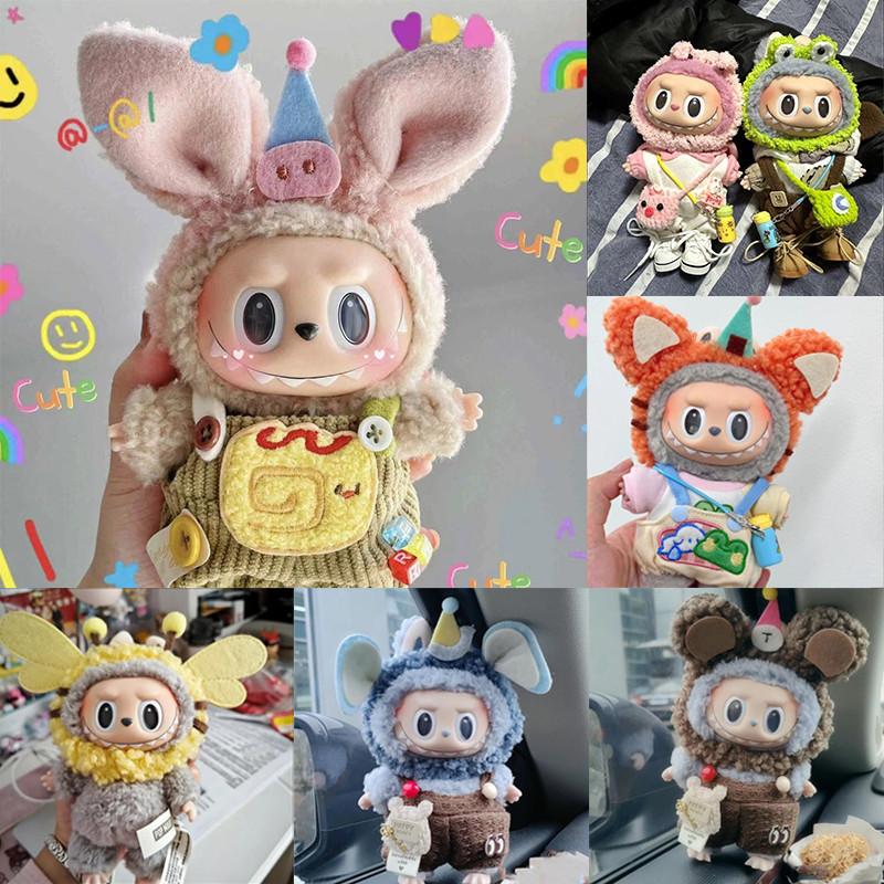 Labubu V2 V1 Plush Doll Hair Loop Little Bee Hair Rope Creative Labubu ...