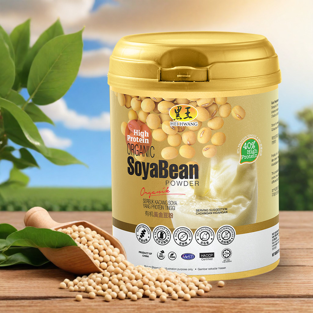 HEI HWANG High Protein Organic Soya Bean Powder (500g) | Shopee Malaysia