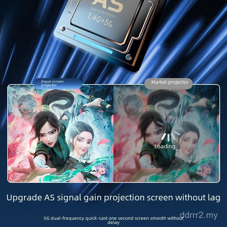 Unjuran skrin televisyen rumah G26 baru HDMI telefon bimbit 4k super ...