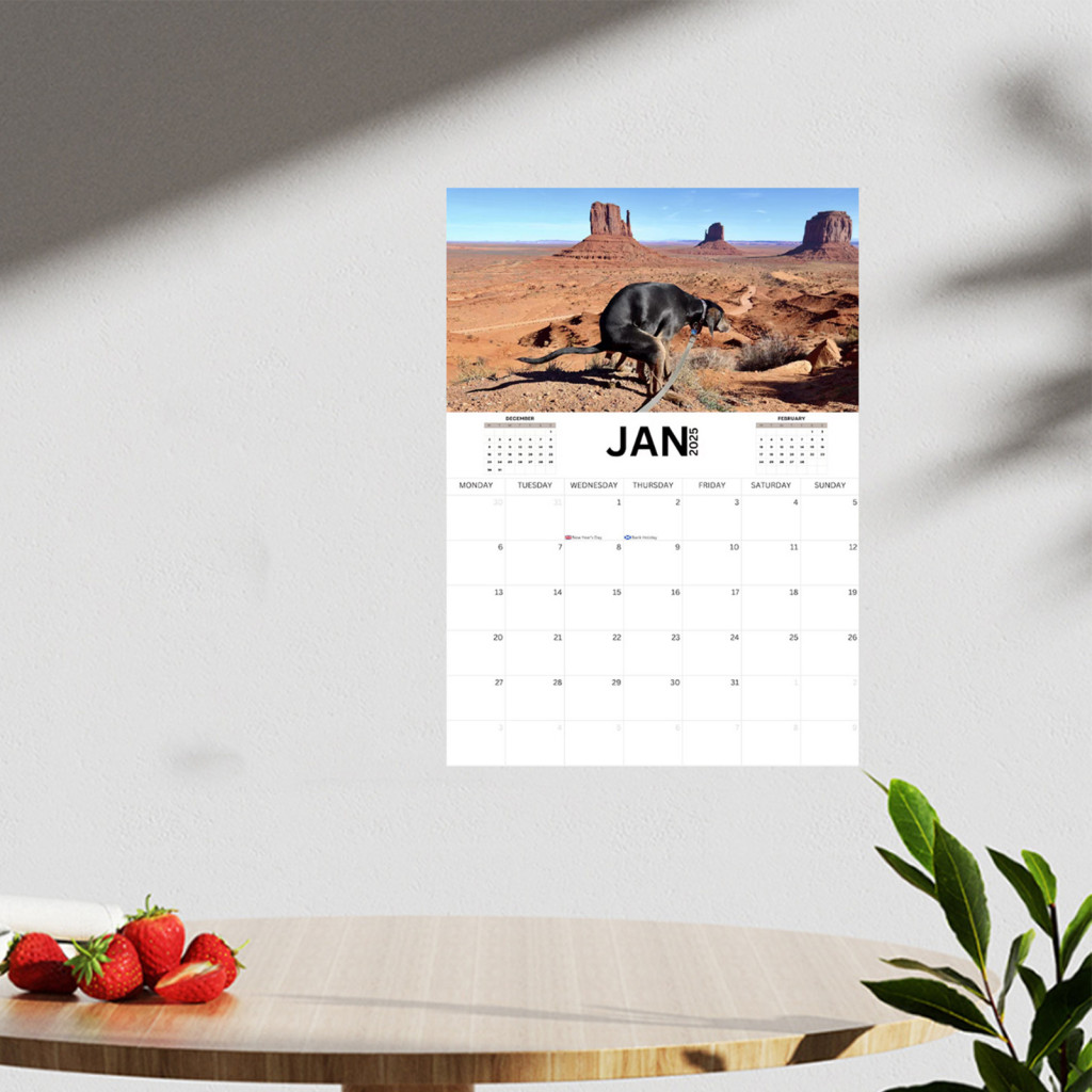 Fun Puppy Pooping Calendar Funny Puppy Poop Calendar 2025 Funny Dog ...