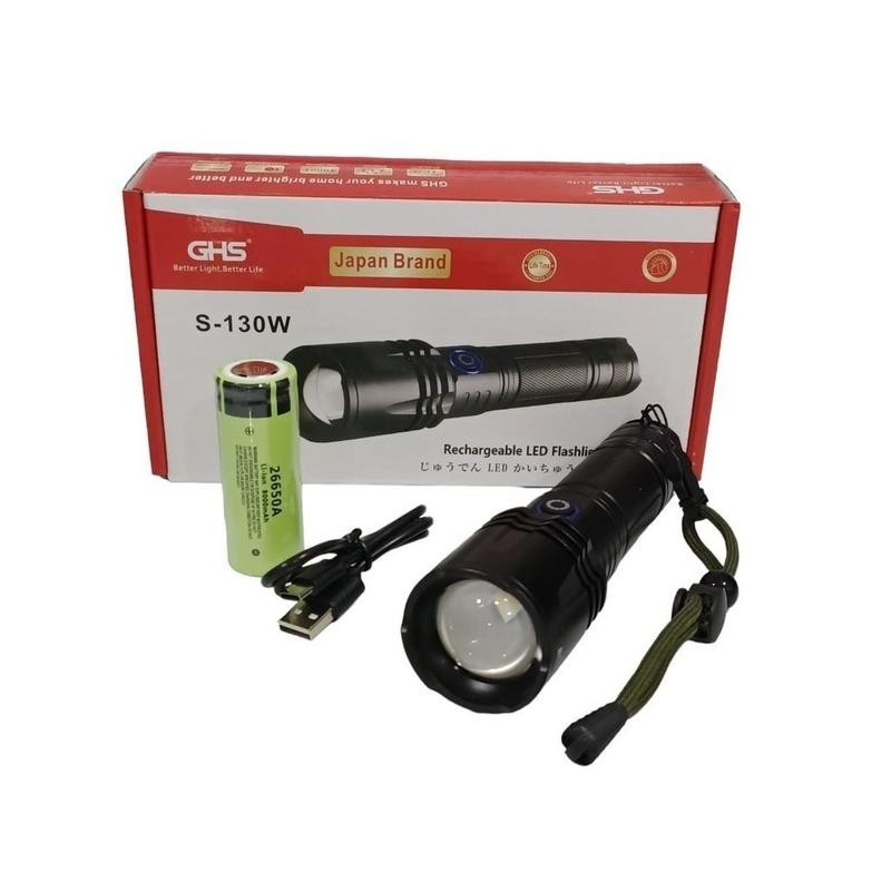 Japan BMT T30 Rechargeable Flashlight Zooming Torchlight Long Range ...