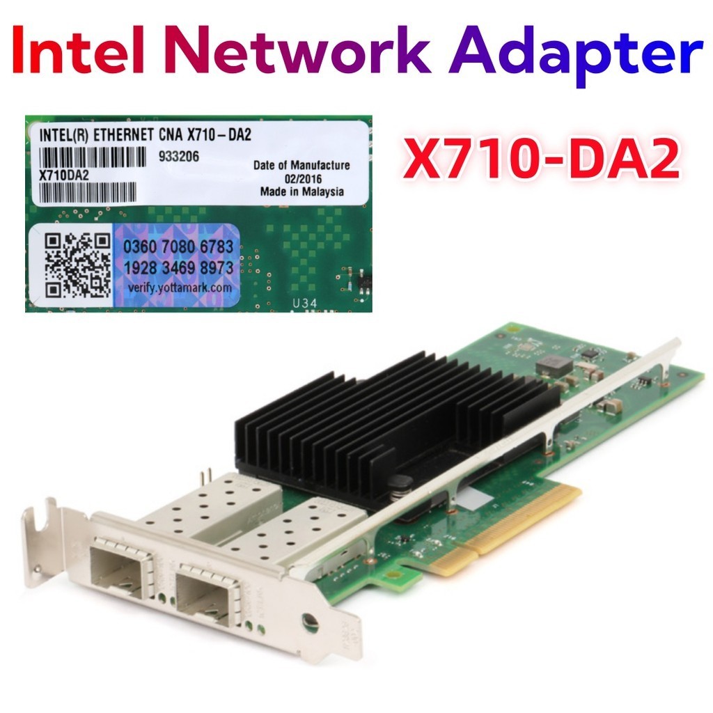 DELL INTEL X710-DA2 Ethernet 10G Converged Network Adapter X710DA2 X710DA2BLK Cisco UCSC-PCIE ...