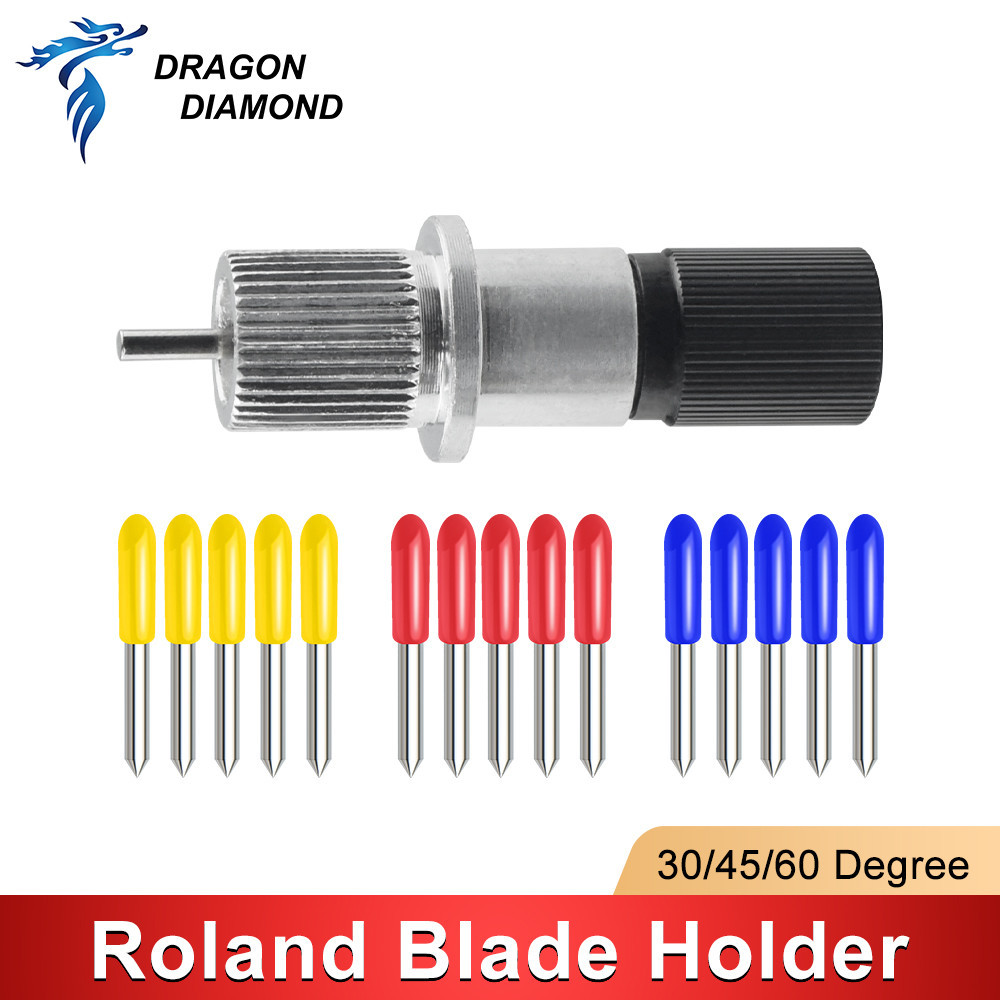 5/10Pcs Roland Cutting Plotter Blade 30/45/60 Degree 1 pcs Roland Vinyl ...