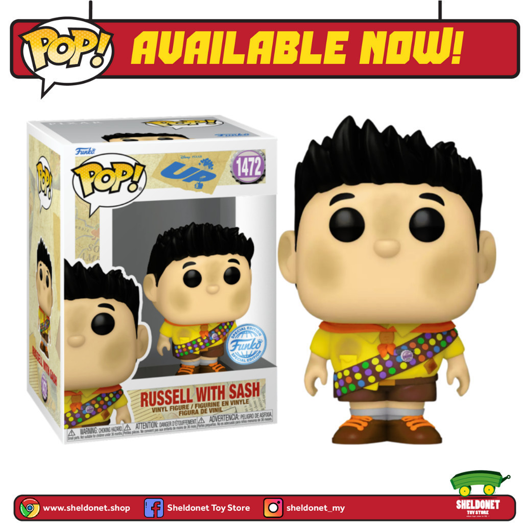 Funko Pop! Disney: Up - Russell with Sash [Exclusive] | Shopee Malaysia