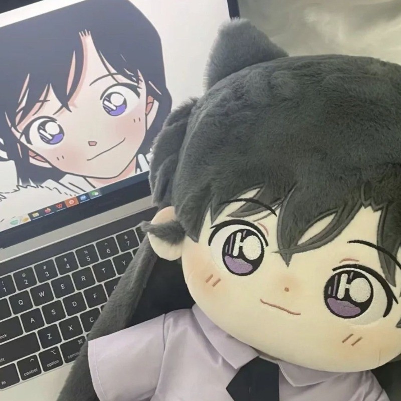 20cm Detective Conan Anime Mouri Ran Attribute Cotton Doll Cute and ...