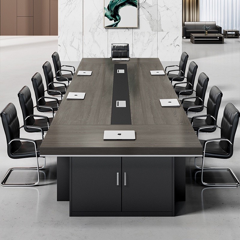 Company conference table, long table, meeting room table and chair ...