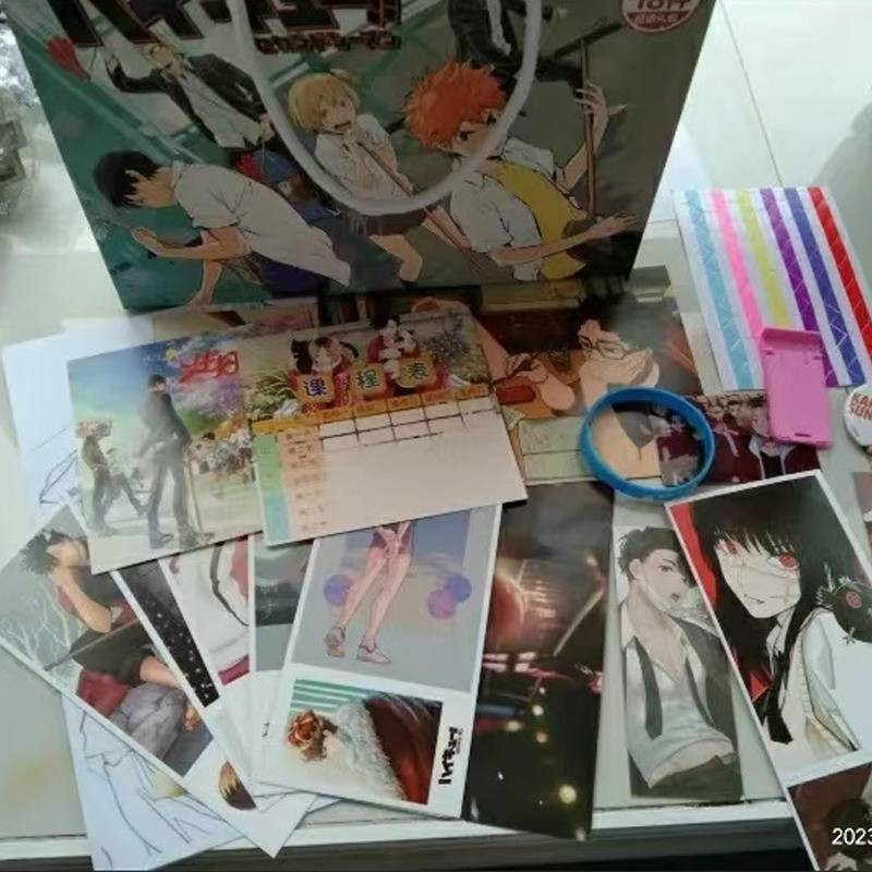 30CM Boxed Anime Haikyuu lucky gift bag Hinata Shoyo Oikawa Tooru ...