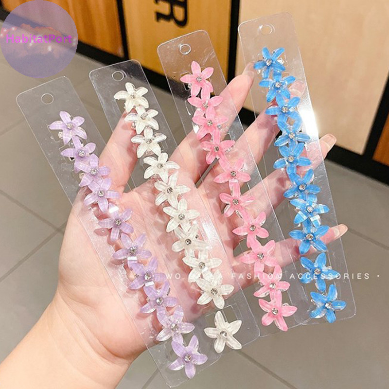 HabitatPort New Girls Cute Colorful Hair Clips Beautiful Flower Small ...