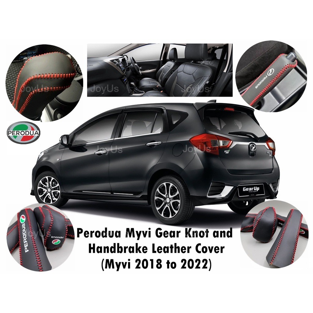 Perodua Myvi Gear Knob Handbrake Leather Cover Gear Cover Myvi (2018 ...