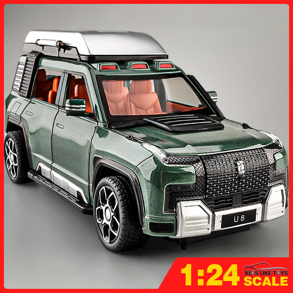KLT 1:24 BYD Yangwang U8 SUV Metal Alloy Toys Car Model Diecast Vehicle ...