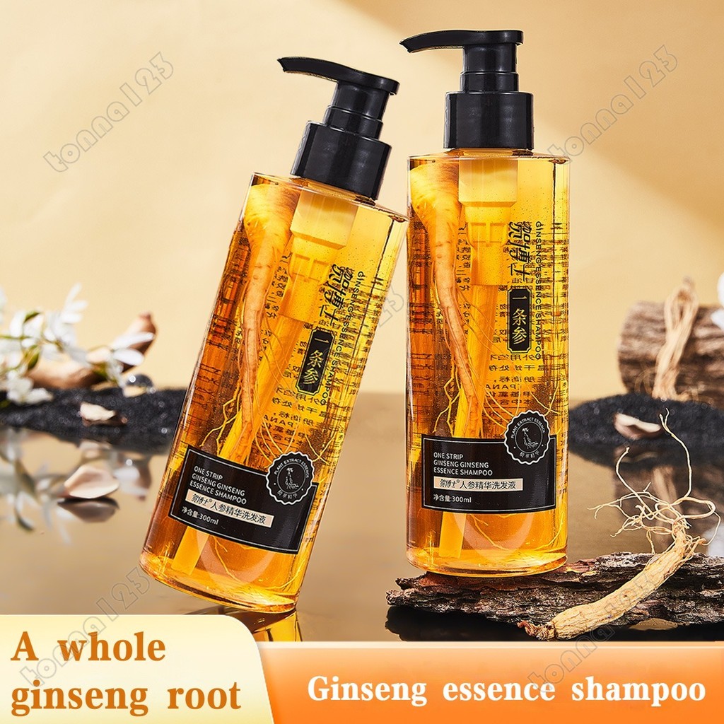 Ginseng essence shampoo Black Plant Extract Nourishing Hair Brightening ...