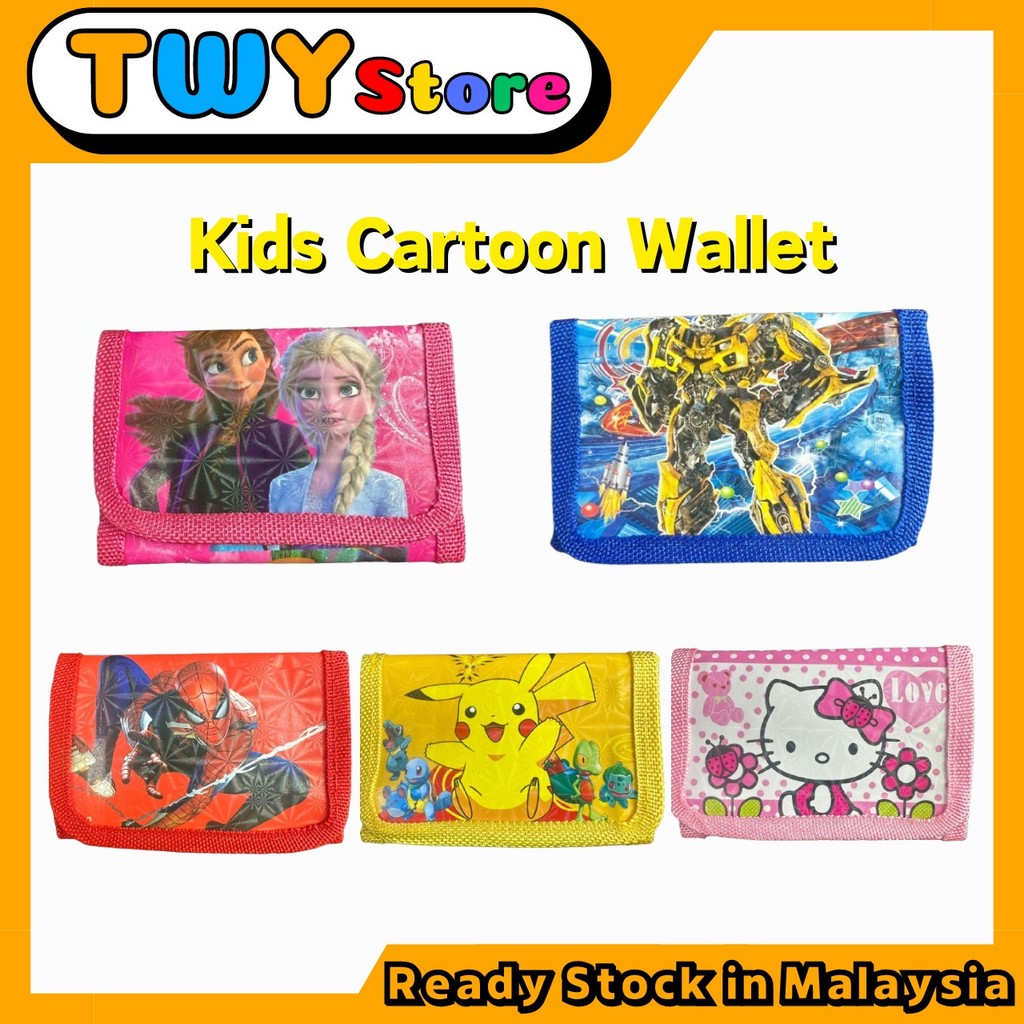 Ready Stock !!! Boy Girl Cartoon Kid Wallet Children Foldable Coin ...