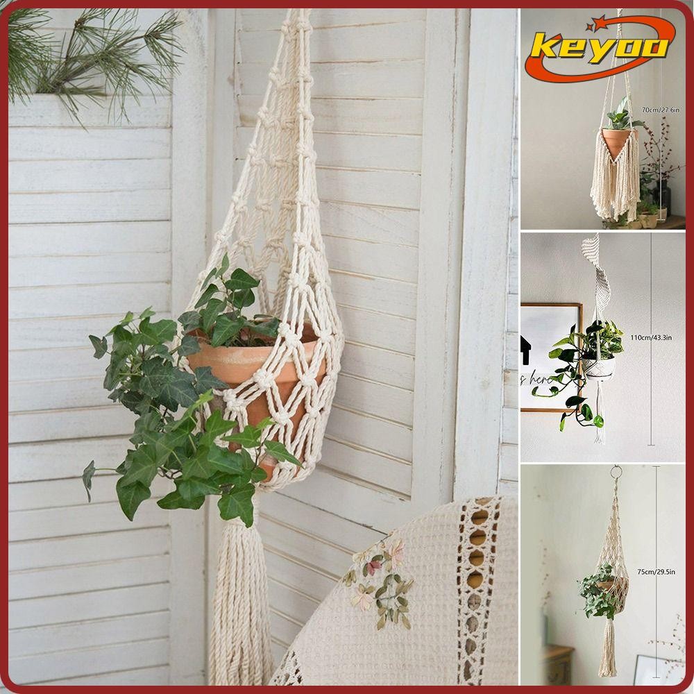 [KEYOO]|Plant Hangers, for Indoor Living Room Balcony Garden Plant Pot ...