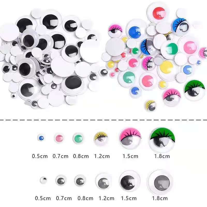 Color Activity Eyes diy Kindergarten Handmade Eyes Colorful Eyelashes ...