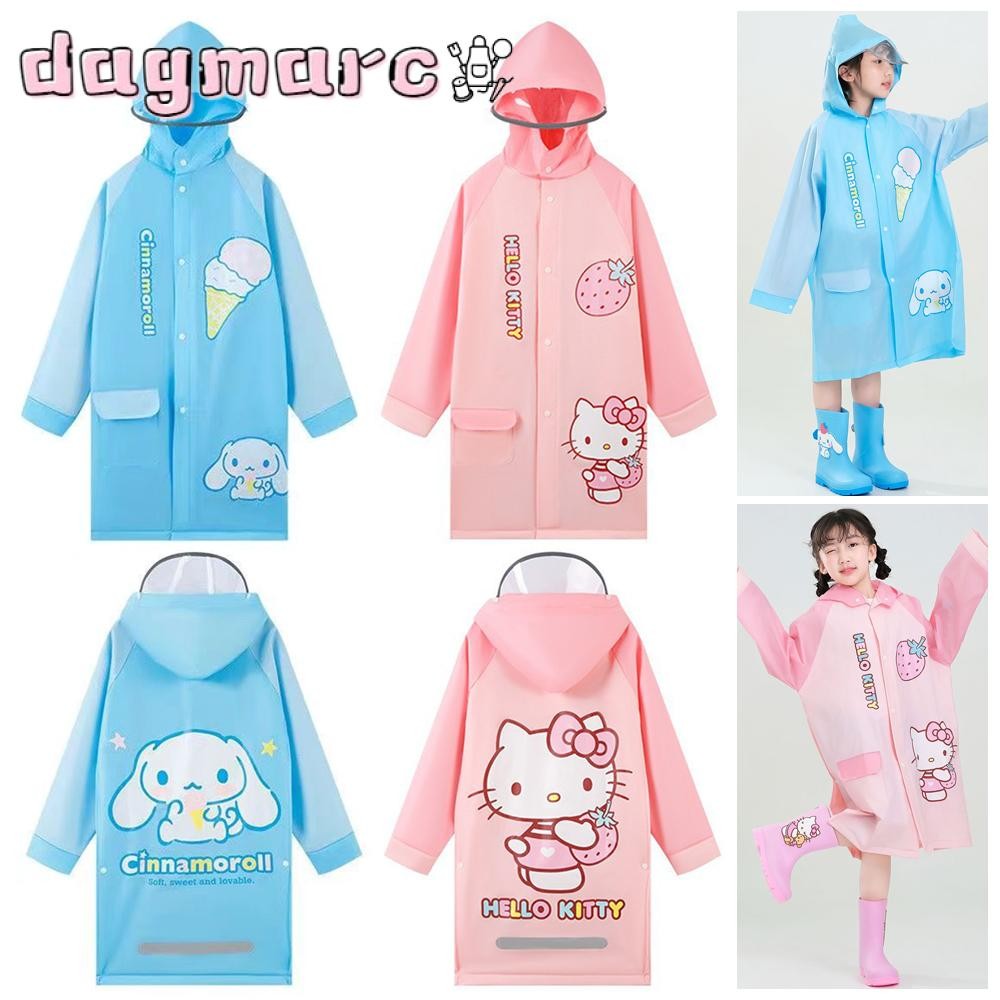 DAGMARC Kids Raincoat, Sanrio/Hello Kitty Non-disposable Rain Coat ...