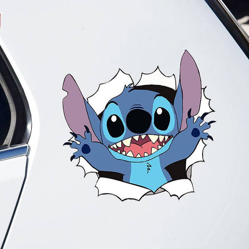 Stitch Bumper Stickers Car Personality Creative Cartoon Animation ...
