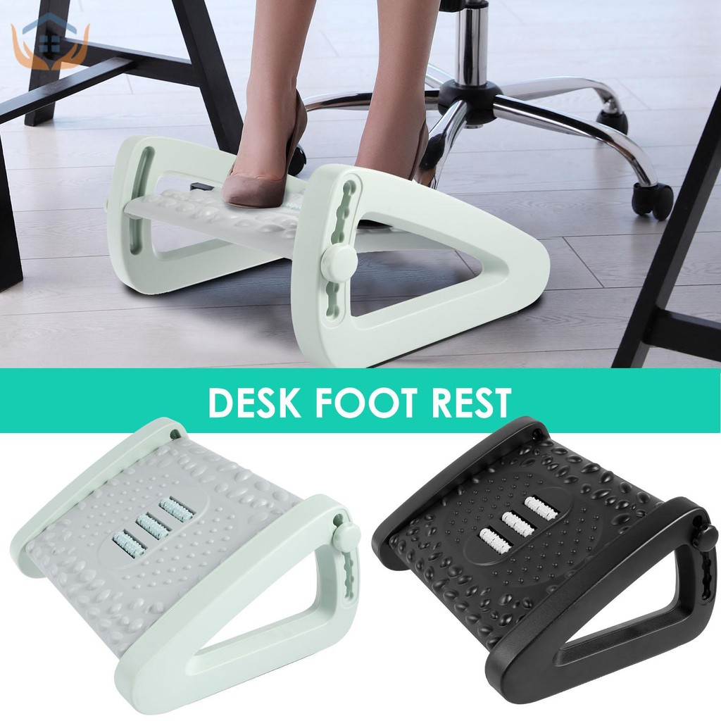 Under Desk Footrest Height Adjustable Foot Rest for Under Desk at Work ...