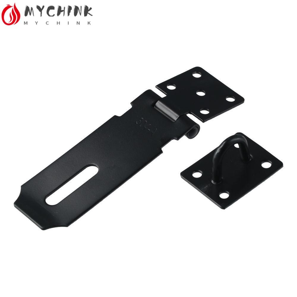 CHINK 1/2 pcs Padlock Latch, Matte Black Stainless Steel Hasp Lock ...