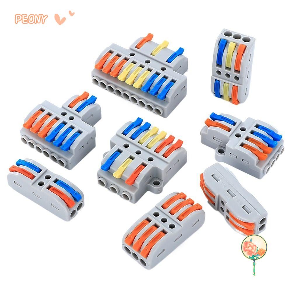 PEONY-HOME Quick Terminal Block, Universal Compact Mini Wire Connector ...