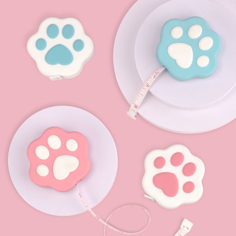 Cute Cat Paw-like Measuring Tape Portable Cartoon Body Measure Tape ...