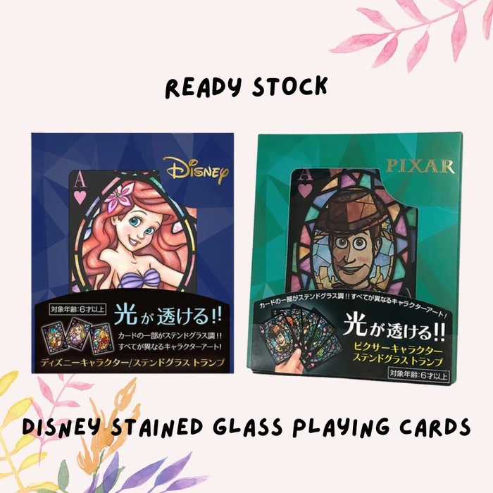 Disney Stained Glass Playing Cards Princess Pixar Tenyo Playing Playing ...