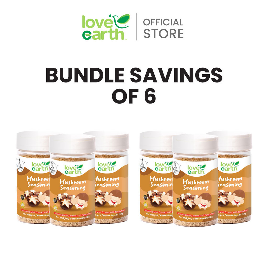 Love Earth Mushroom Seasoning 150g x 6 (Bundle Saving of 6) | Shopee ...