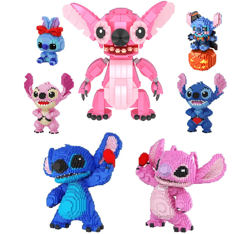 Mini Blocks Cartoon Building Toy Disney Stitch Assembly Educational ...