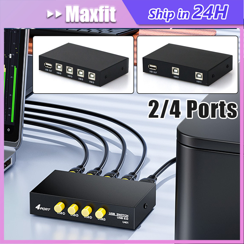 Data Switch USB/Manual Switch printer Splitter 2 4port GAINTECH /Swith ...