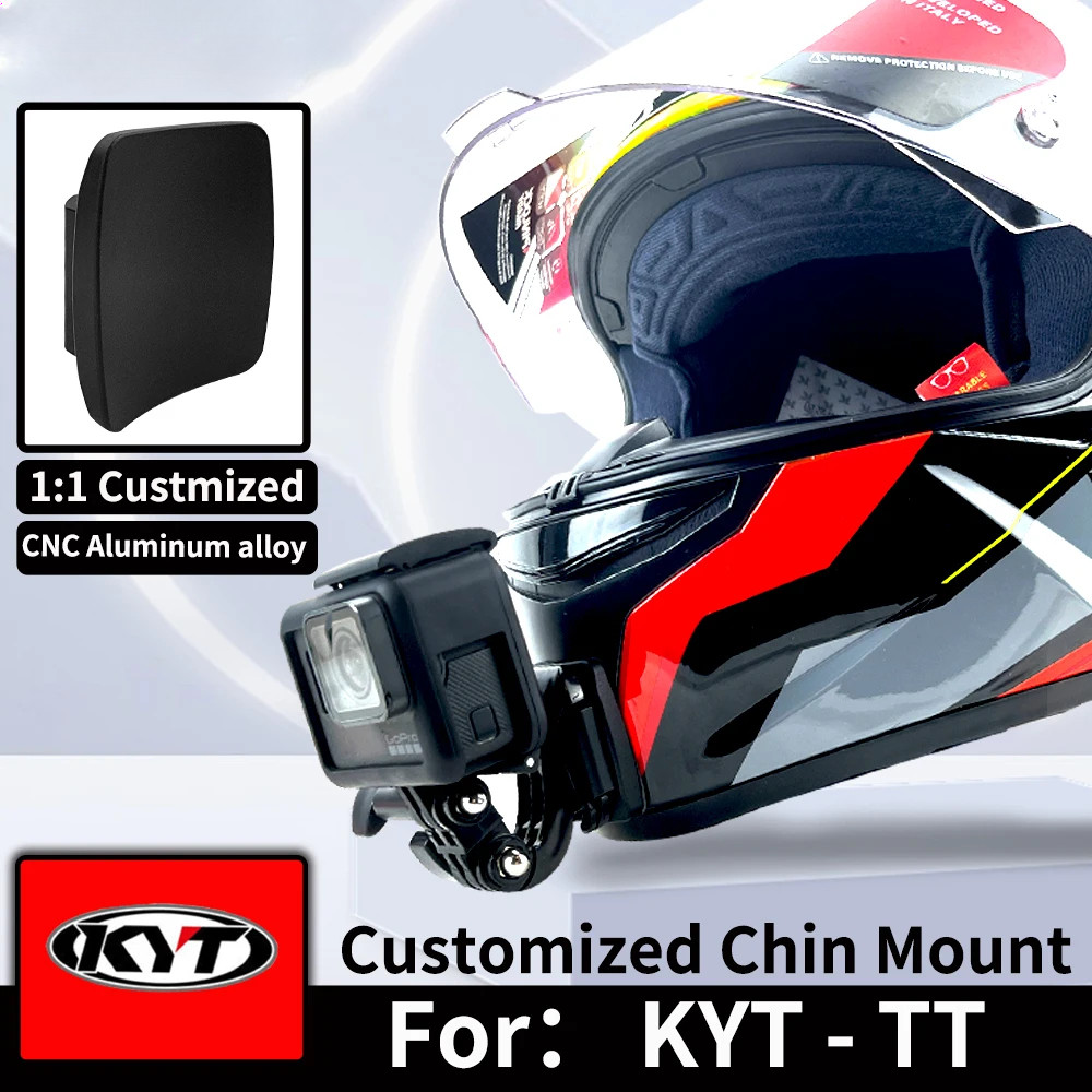 CNC Aluminium KYT NF/NX TT Helmet Chin Mount for GoPro Max Hero13 12 9 ...