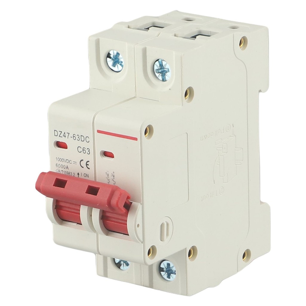 hot| DC Miniature Circuit Breaker 2 Pole 1000V 63 Amp Isolator for Solar PV System | Shopee Malaysia