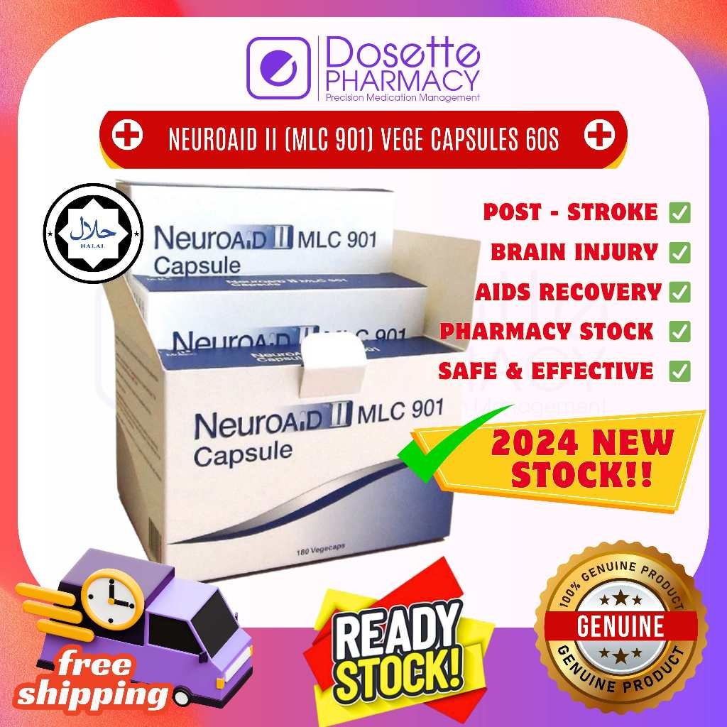 NEUROAID II (MLC901) VEGE CAPSULES 60S SMALL BOX [EXP: 02/2027] POST ...