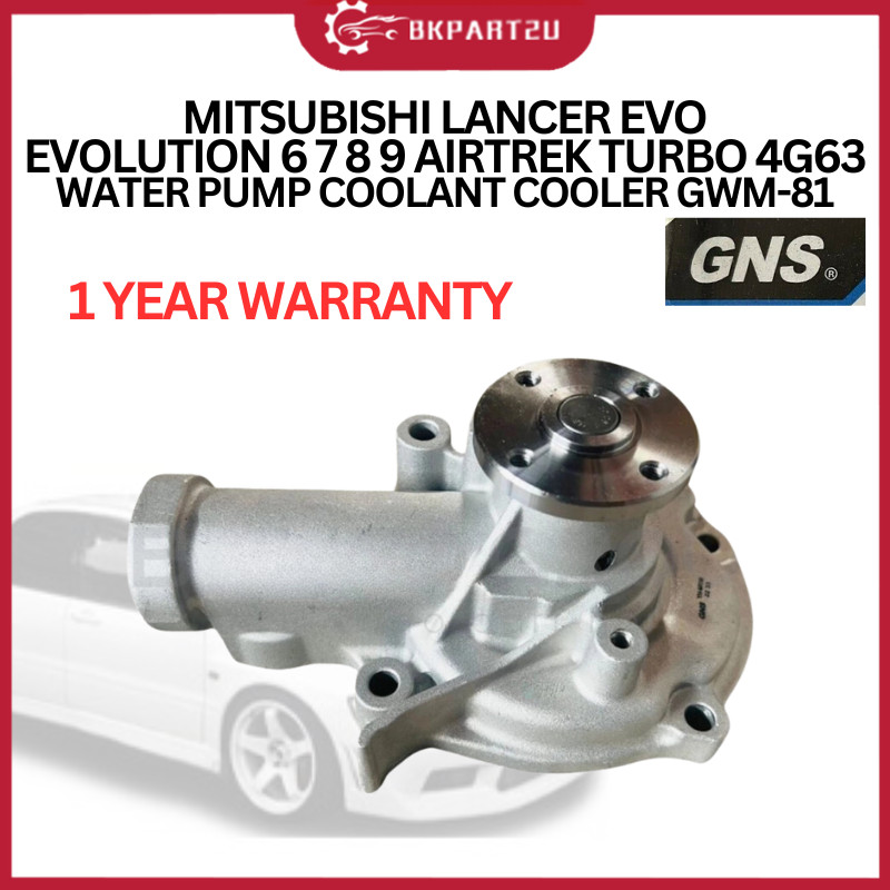 MITSUBISHI LANCER EVOLUTION EVO 6 7 8 9 AIRTREK TURBO 4G63 WATER PUMP ...