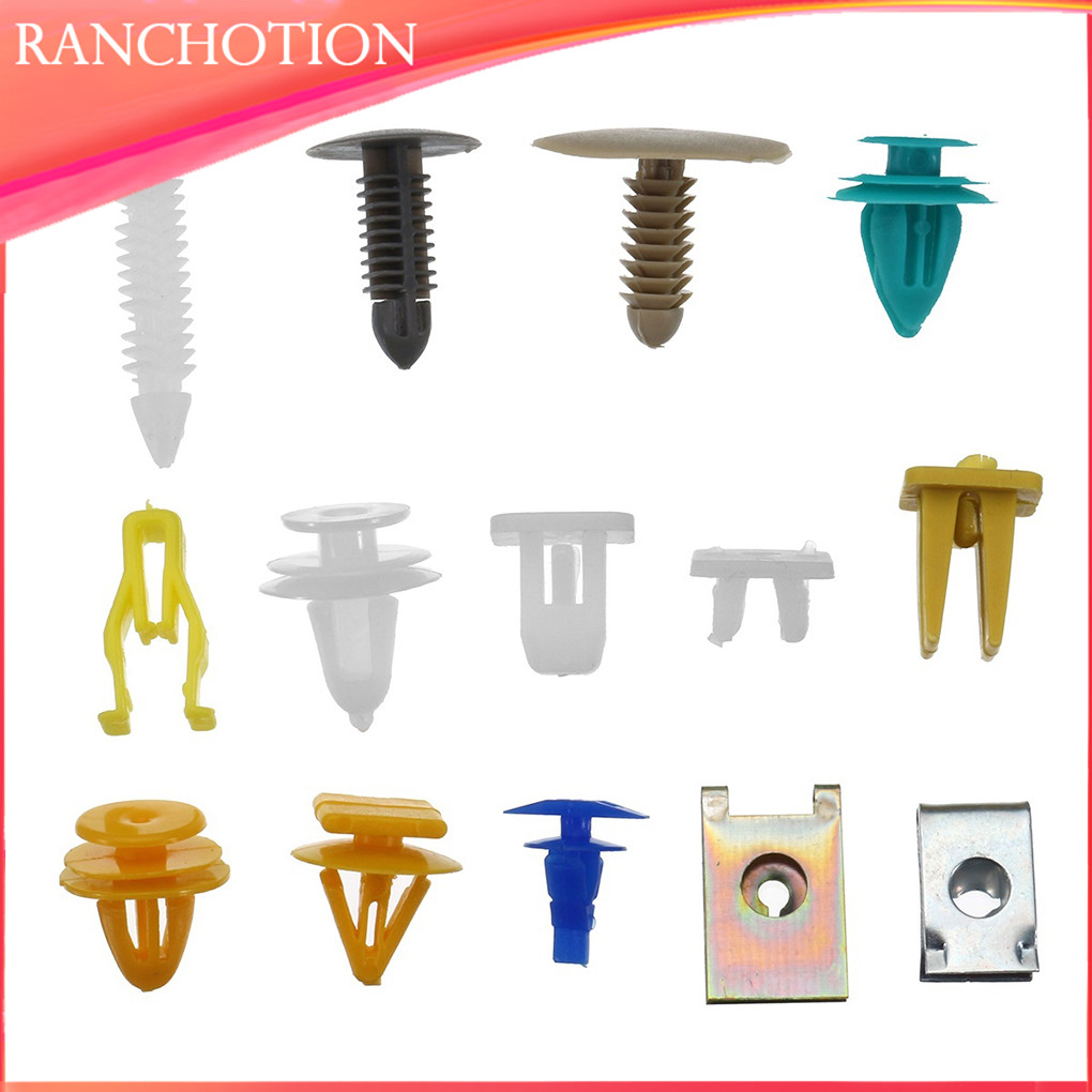 1/2 500pcs/set Plastic Automotive Rivets Auto Fastener Bumper Clips ...