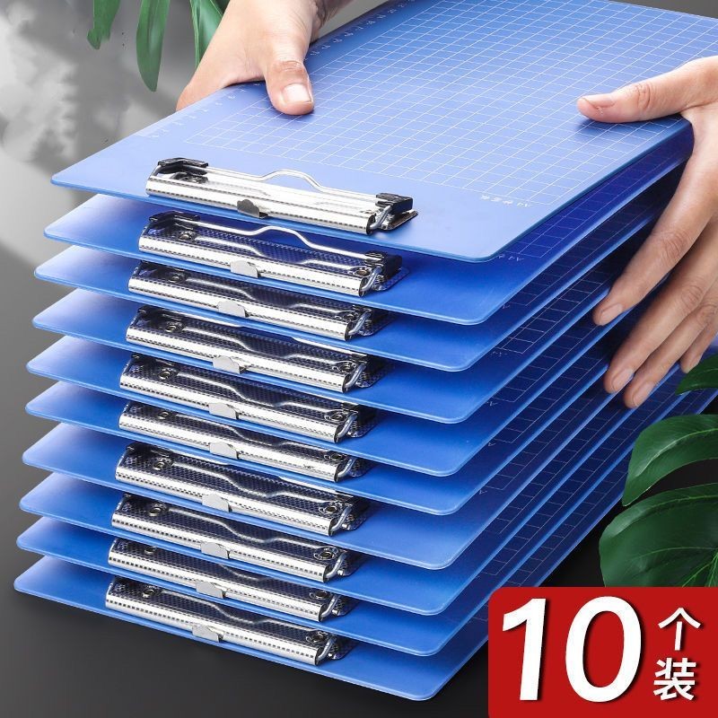 10 Thick A4A5 Writing Board Clips Folder Board Student Test Paper Clip ...